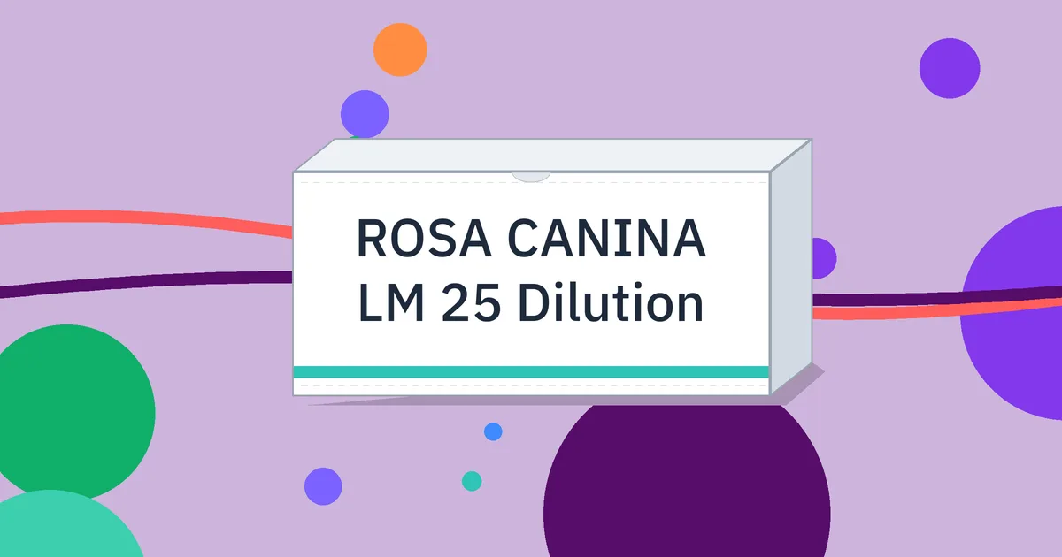 Symbolbild: Packung mit der Aufschrift ROSA CANINA LM 25 Dilution (PZN 13055505) – Verfügbarkeit und Bezug in Apotheken in Frankfurt am Main