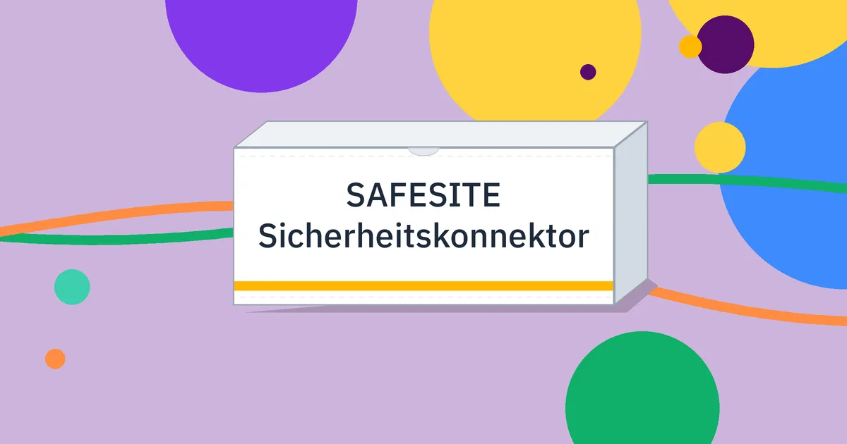 Symbolbild: Packung mit der Aufschrift SAFESITE Sicherheitskonnektor (PZN 00003116) – Verfügbarkeit und Bezug in Apotheken in Frankfurt am Main