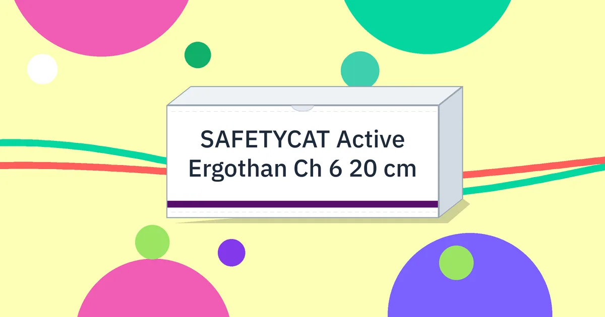 Symbolbild: Packung mit der Aufschrift SAFETYCAT Active Ergothan Ch 6 20 cm (PZN 02695911) – Verfügbarkeit und Bezug in Apotheken in Frankfurt am Main