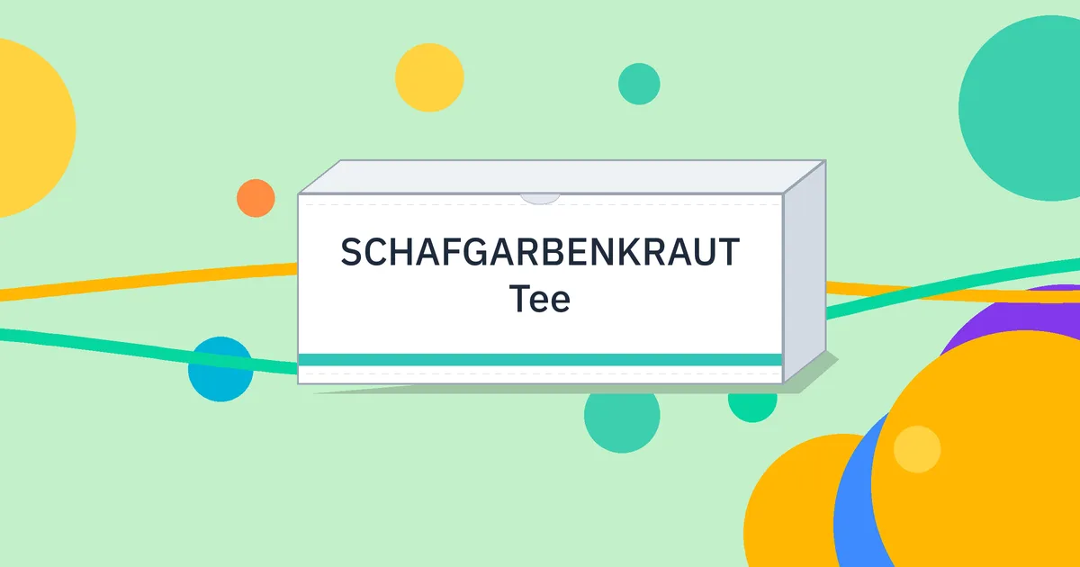 Symbolbild: Packung mit der Aufschrift SCHAFGARBENKRAUT Tee (PZN 10629408) – Verfügbarkeit und Bezug in Apotheken in Frankfurt am Main