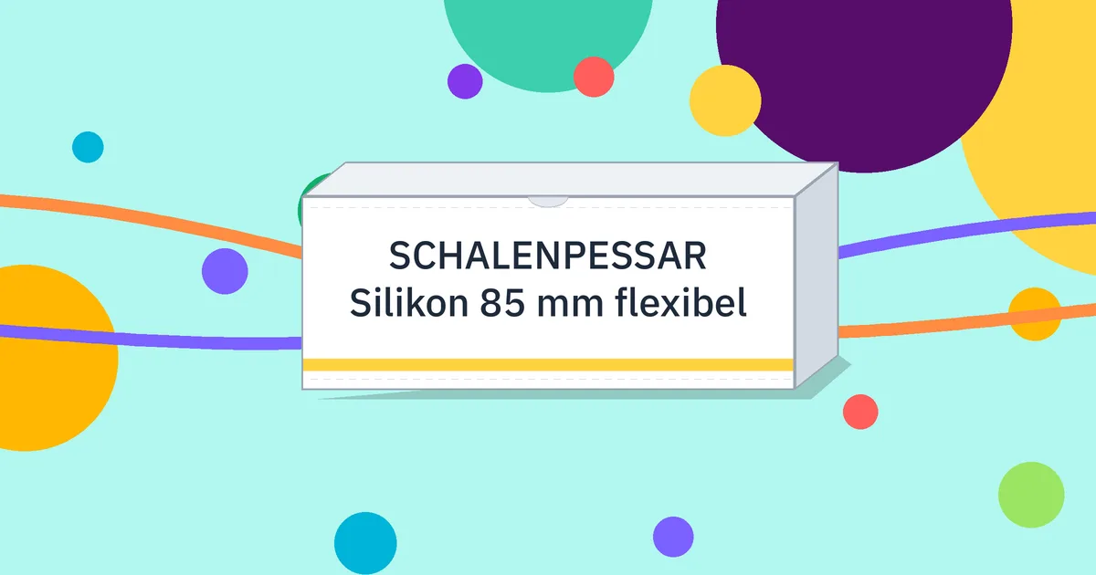 Symbolbild: Packung mit der Aufschrift SCHALENPESSAR Silikon 85 mm flexibel (PZN 03375255) – Verfügbarkeit und Bezug in Apotheken in Frankfurt am Main