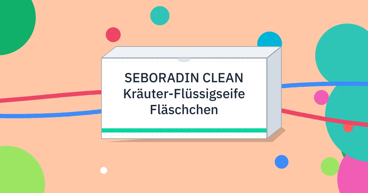 Symbolbild: Packung mit der Aufschrift SEBORADIN CLEAN Kräuter-Flüssigseife Fläschchen (PZN 18403023) – Verfügbarkeit und Bezug in Apotheken in Frankfurt am Main