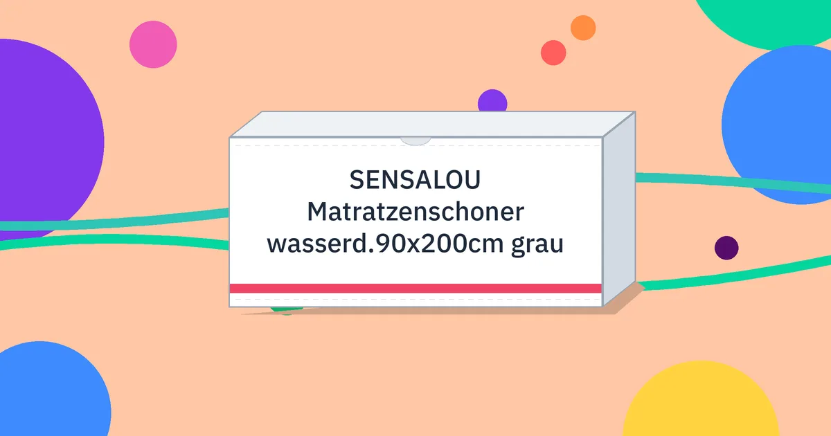 Symbolbild: Packung mit der Aufschrift SENSALOU Matratzenschoner wasserd.90x200cm grau (PZN 20739629) – Verfügbarkeit und Bezug in Apotheken in Frankfurt am Main