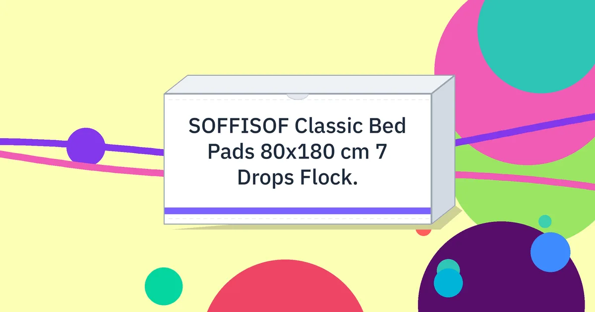 Symbolbild: Packung mit der Aufschrift SOFFISOF Classic Bed Pads 80x180 cm 7 Drops Flock. (PZN 18355399) – Verfügbarkeit und Bezug in Apotheken in Frankfurt am Main