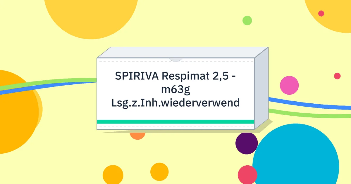 Symbolbild: Packung mit der Aufschrift SPIRIVA Respimat 2,5 -m63g Lsg.z.Inh.wiederverwend (PZN 16684667) – Verfügbarkeit und Bezug in Apotheken in Frankfurt am Main