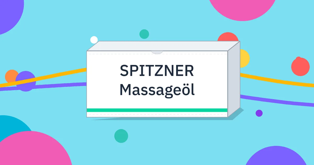 Symbolbild: Packung mit der Aufschrift SPITZNER Massageöl (PZN 19875327) – Verfügbarkeit und Bezug in Apotheken in Frankfurt am Main
