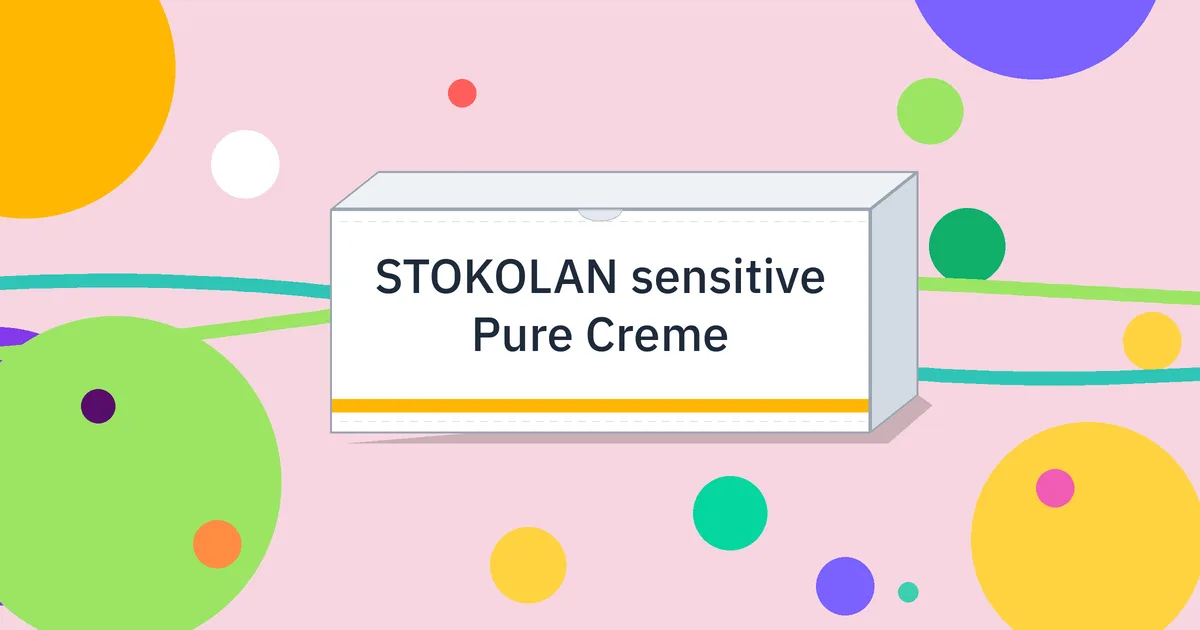 Symbolbild: Packung mit der Aufschrift STOKOLAN sensitive Pure Creme (PZN 11033379) – Verfügbarkeit und Bezug in Apotheken in Frankfurt am Main