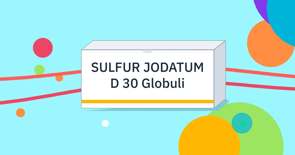 Symbolbild: Packung mit der Aufschrift SULFUR JODATUM D 30 Globuli (PZN 07460087) – Verfügbarkeit und Bezug in Apotheken in Frankfurt am Main