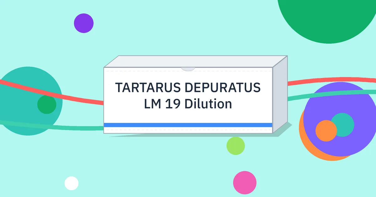 Symbolbild: Packung mit der Aufschrift TARTARUS DEPURATUS LM 19 Dilution (PZN 13688305) – Verfügbarkeit und Bezug in Apotheken in Frankfurt am Main