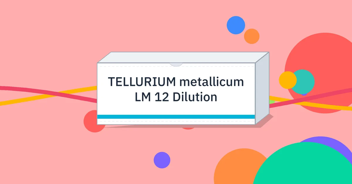 Symbolbild: Packung mit der Aufschrift TELLURIUM metallicum LM 12 Dilution (PZN 13215630) – Verfügbarkeit und Bezug in Apotheken in Frankfurt am Main