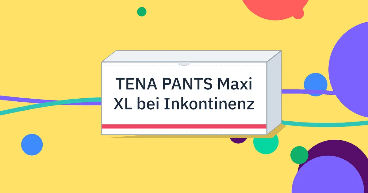 Symbolbild: Packung mit der Aufschrift TENA PANTS Maxi XL bei Inkontinenz (PZN 16851088) – Verfügbarkeit und Bezug in Apotheken in Frankfurt am Main