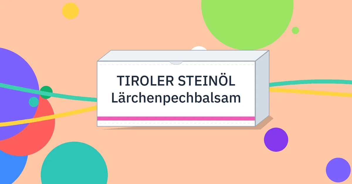 Symbolbild: Packung mit der Aufschrift TIROLER STEINÖL Lärchenpechbalsam (PZN 20598620) – Verfügbarkeit und Bezug in Apotheken in Frankfurt am Main