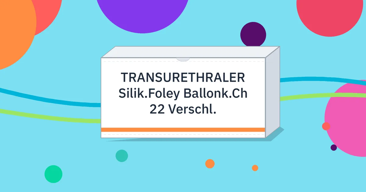 Symbolbild: Packung mit der Aufschrift TRANSURETHRALER Silik.Foley Ballonk.Ch 22 Verschl. (PZN 18040589) – Verfügbarkeit und Bezug in Apotheken in Frankfurt am Main