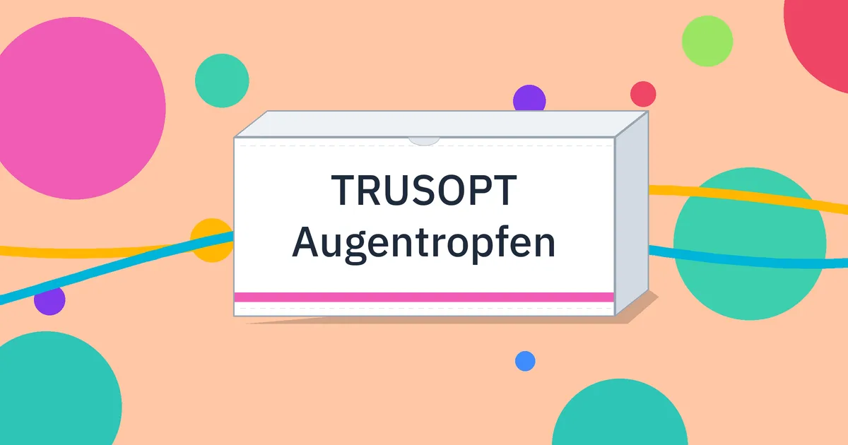 Symbolbild: Packung mit der Aufschrift TRUSOPT Augentropfen (PZN 01607968) – Verfügbarkeit und Bezug in Apotheken in Frankfurt am Main