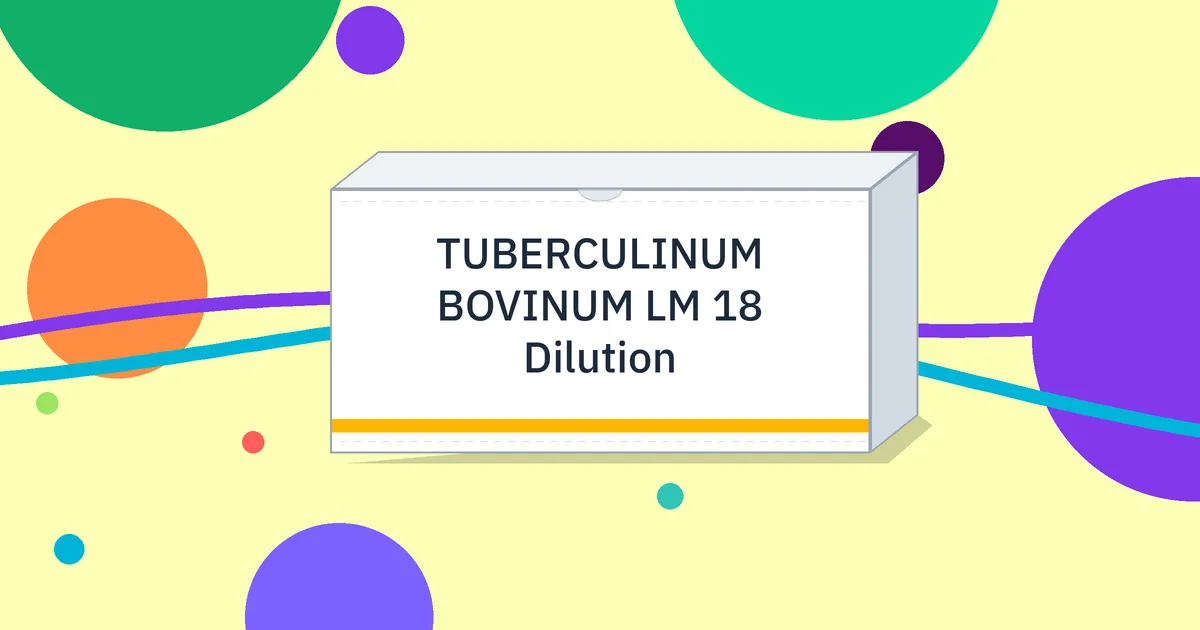 Symbolbild: Packung mit der Aufschrift TUBERCULINUM BOVINUM LM 18 Dilution (PZN 03502860) – Verfügbarkeit und Bezug in Apotheken in Frankfurt am Main