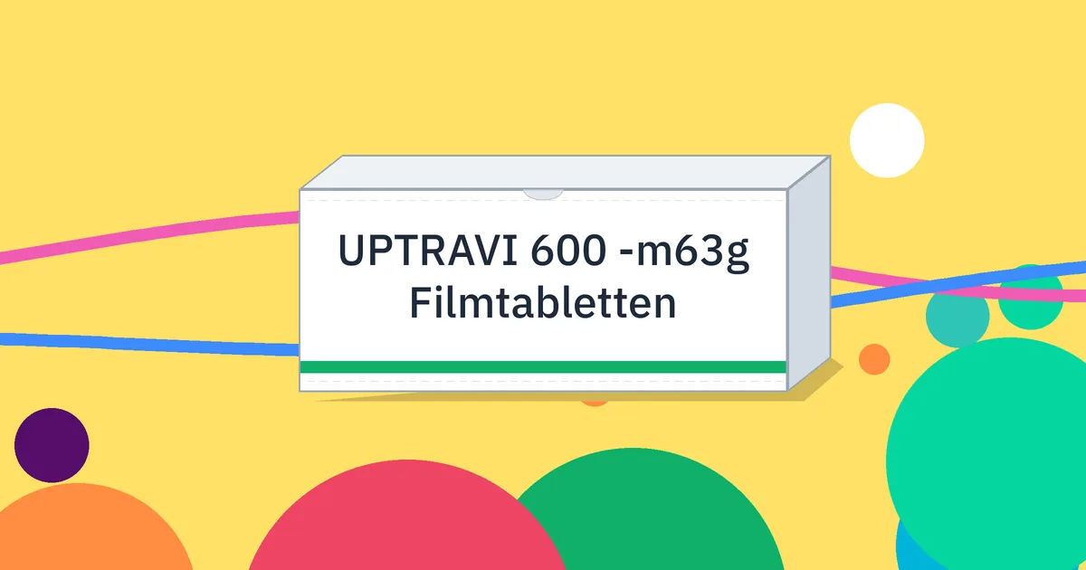 Symbolbild: Packung mit der Aufschrift UPTRAVI 600 -m63g Filmtabletten (PZN 11579262) – Verfügbarkeit und Bezug in Apotheken in Frankfurt am Main