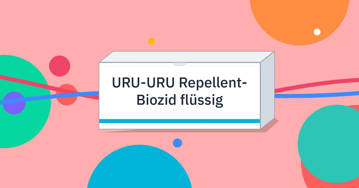 Symbolbild: Packung mit der Aufschrift URU-URU Repellent-Biozid flüssig (PZN 17400560) – Verfügbarkeit und Bezug in Apotheken in Frankfurt am Main