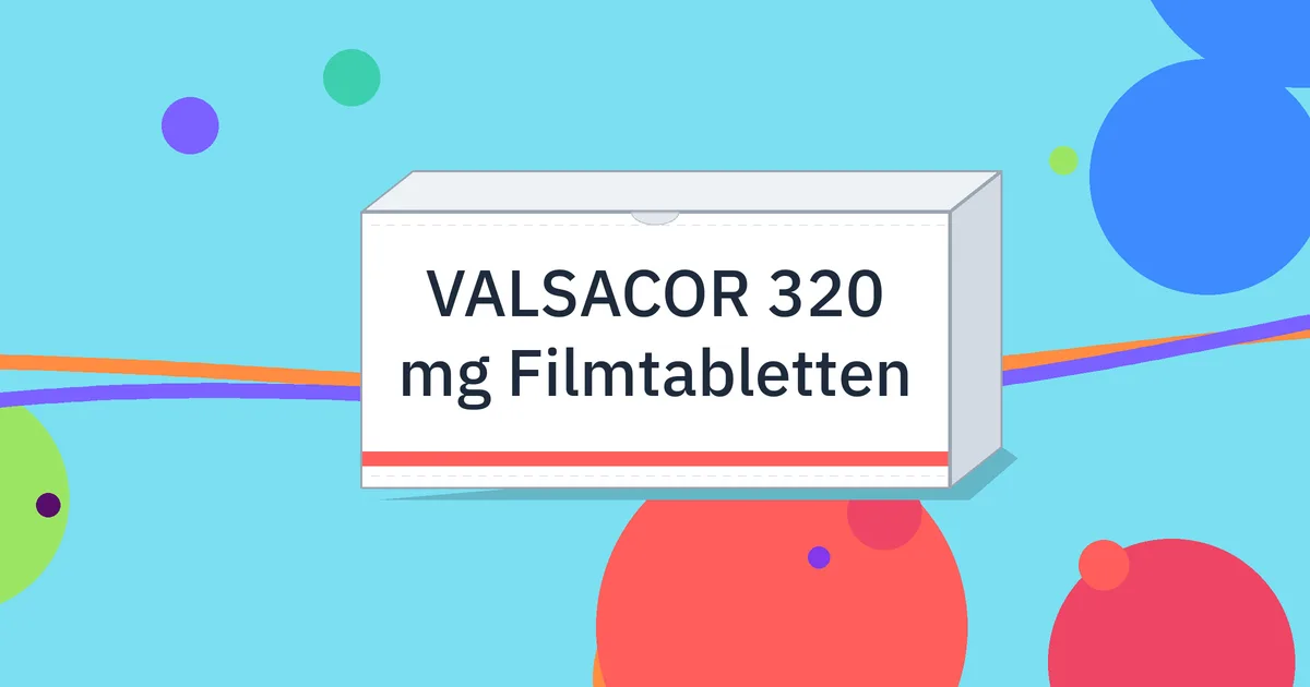 Symbolbild: Packung mit der Aufschrift VALSACOR 320 mg Filmtabletten (PZN 09269695) – Verfügbarkeit und Bezug in Apotheken in Frankfurt am Main