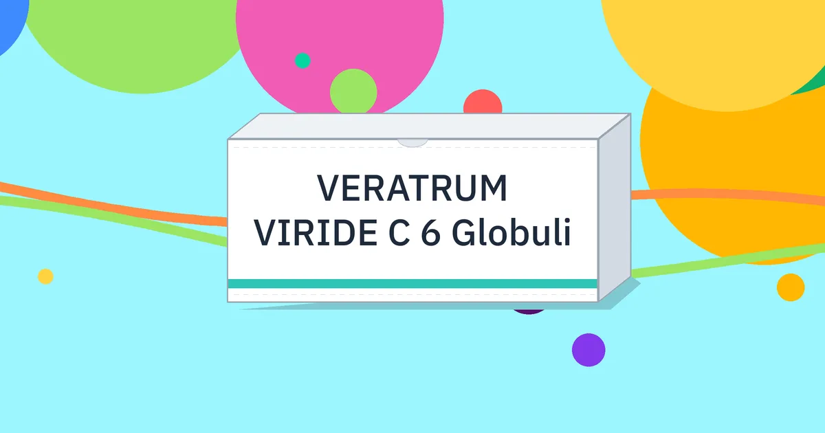 Symbolbild: Packung mit der Aufschrift VERATRUM VIRIDE C 6 Globuli (PZN 19717657) – Verfügbarkeit und Bezug in Apotheken in Frankfurt am Main
