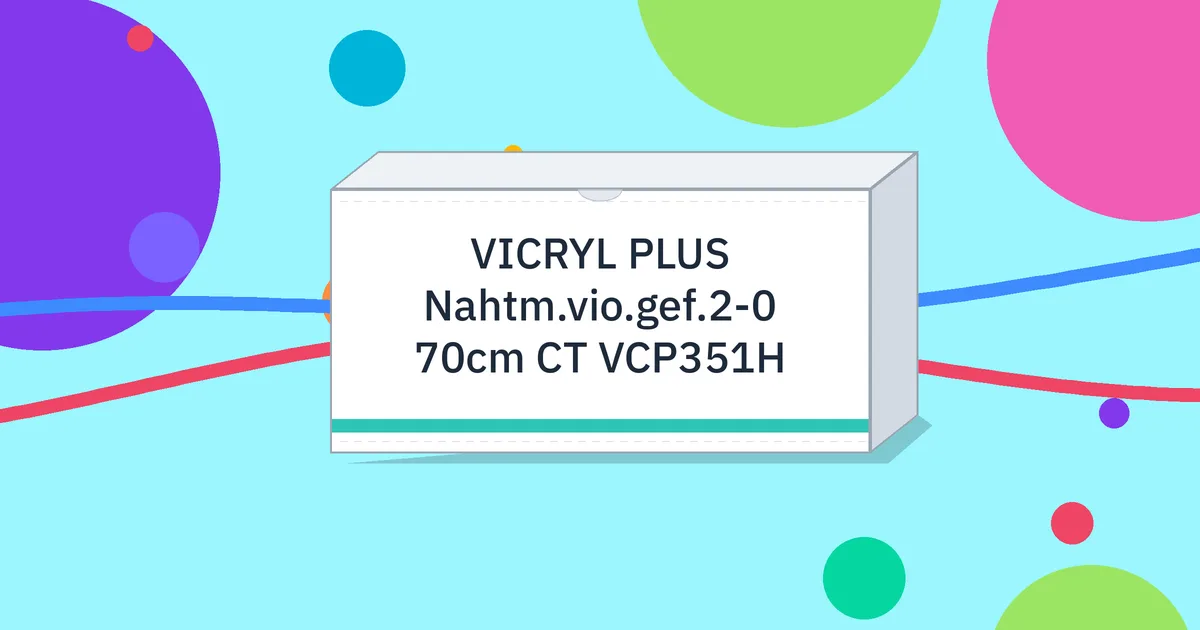 Symbolbild: Packung mit der Aufschrift VICRYL PLUS Nahtm.vio.gef.2-0 70cm CT VCP351H (PZN 20173932) – Verfügbarkeit und Bezug in Apotheken in Frankfurt am Main