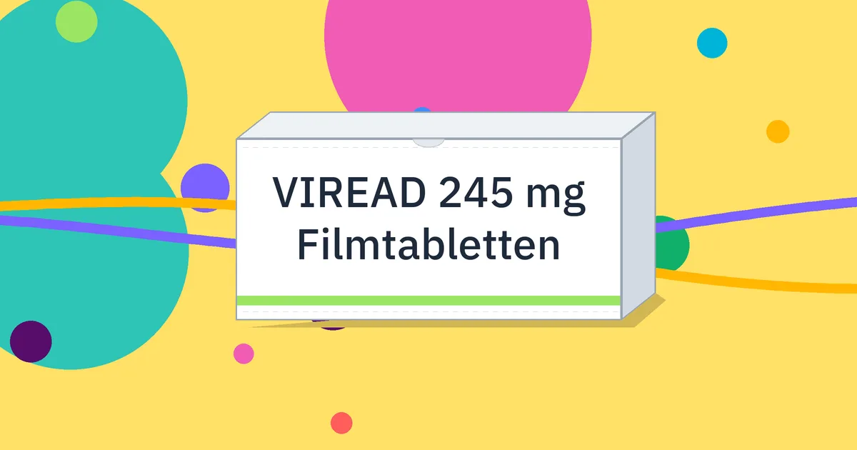 Symbolbild: Packung mit der Aufschrift VIREAD 245 mg Filmtabletten (PZN 02847485) – Verfügbarkeit und Bezug in Apotheken in Frankfurt am Main
