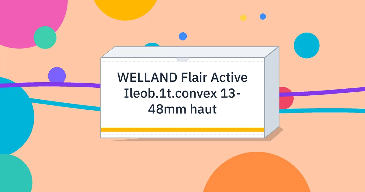 Symbolbild: Packung mit der Aufschrift WELLAND Flair Active Ileob.1t.convex 13-48mm haut (PZN 09899338) – Verfügbarkeit und Bezug in Apotheken in Frankfurt am Main