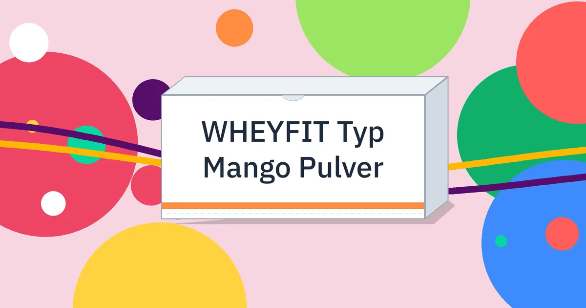 Symbolbild: Packung mit der Aufschrift WHEYFIT Typ Mango Pulver (PZN 13245275) – Verfügbarkeit und Bezug in Apotheken in Frankfurt am Main
