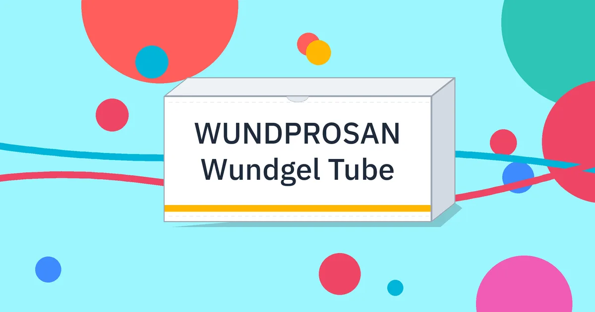Symbolbild: Packung mit der Aufschrift WUNDPROSAN Wundgel Tube (PZN 18599724) – Verfügbarkeit und Bezug in Apotheken in Frankfurt am Main