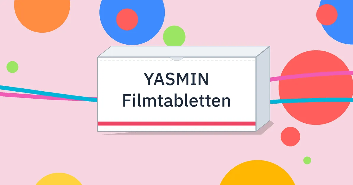 Symbolbild: Packung mit der Aufschrift YASMIN Filmtabletten (PZN 11369978) – Verfügbarkeit und Bezug in Apotheken in Frankfurt am Main