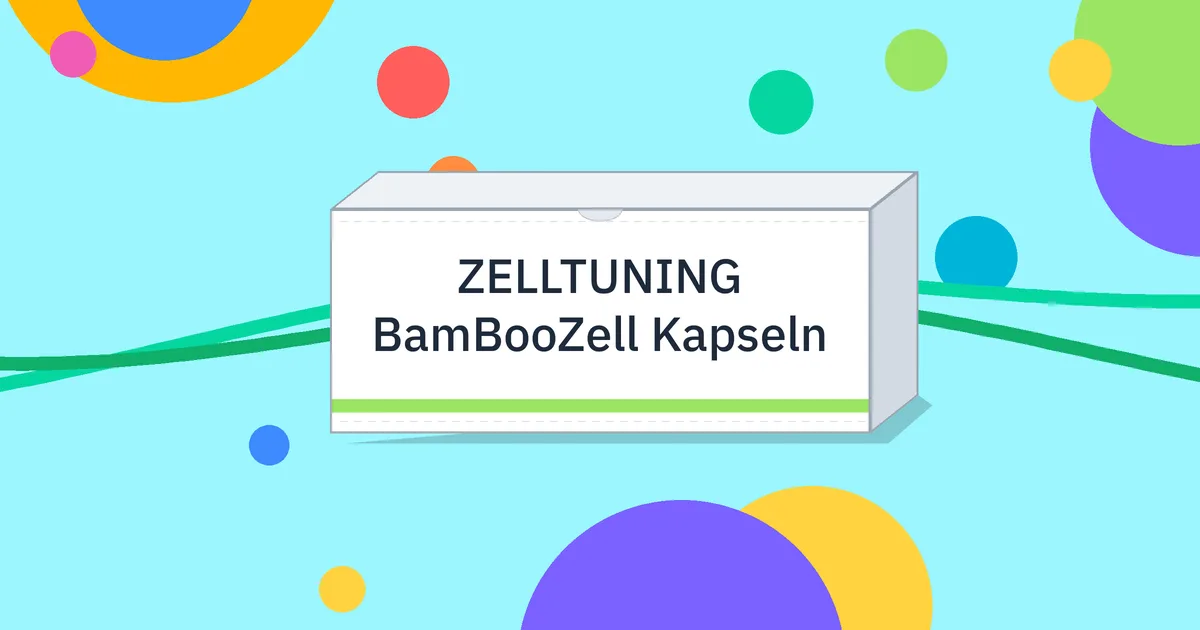 Symbolbild: Packung mit der Aufschrift ZELLTUNING BamBooZell Kapseln (PZN 13985262) – Verfügbarkeit und Bezug in Apotheken in Frankfurt am Main