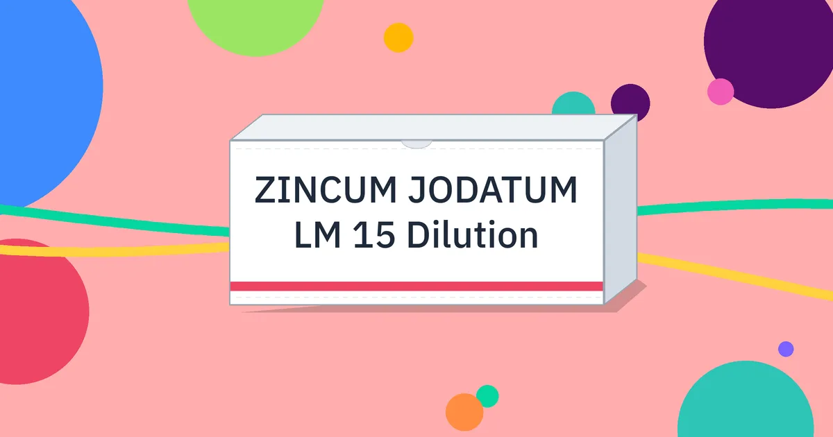 Symbolbild: Packung mit der Aufschrift ZINCUM JODATUM LM 15 Dilution (PZN 13294121) – Verfügbarkeit und Bezug in Apotheken in Frankfurt am Main