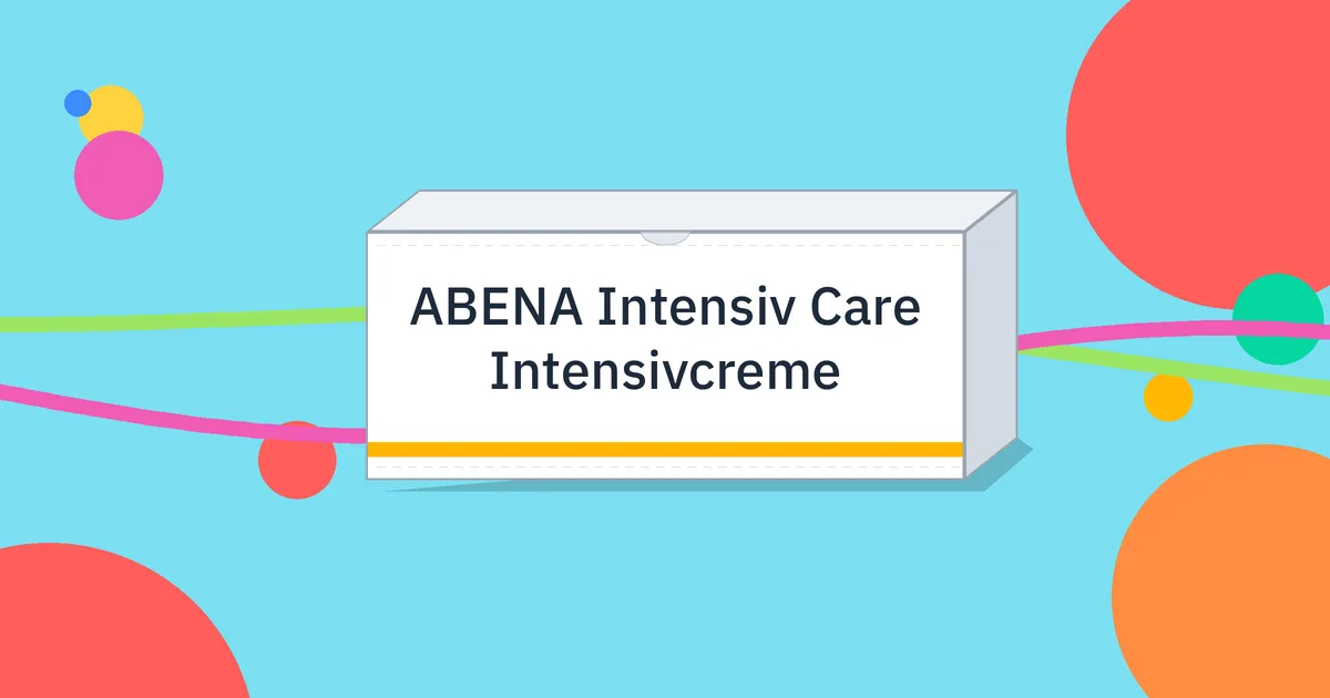 Symbolbild: Packung mit der Aufschrift ABENA Intensiv Care Intensivcreme (PZN 17955588) – Verfügbarkeit und Bezug in Apotheken in Frankfurt am Main