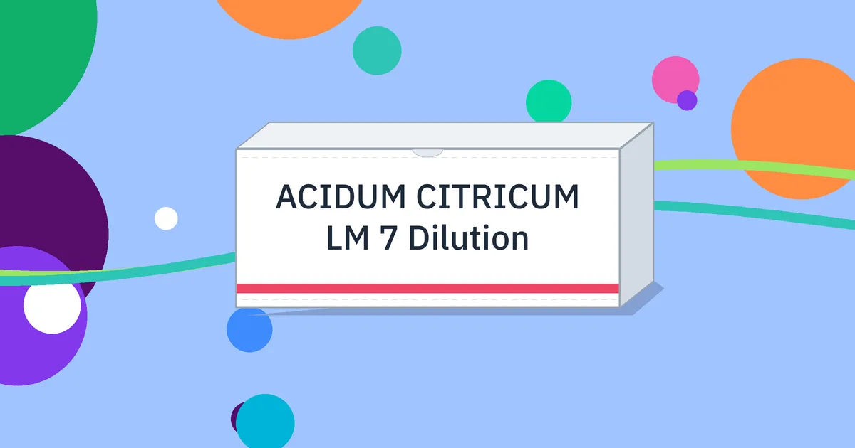 Symbolbild: Packung mit der Aufschrift ACIDUM CITRICUM LM 7 Dilution (PZN 13273372) – Verfügbarkeit und Bezug in Apotheken in Frankfurt am Main