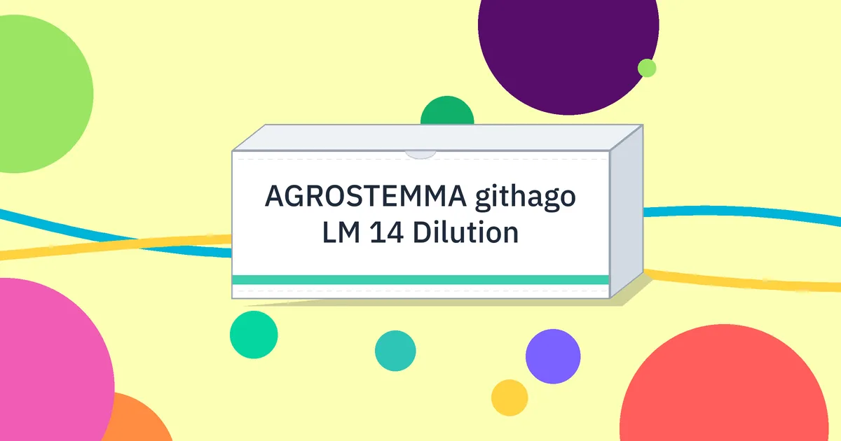 Symbolbild: Packung mit der Aufschrift AGROSTEMMA githago LM 14 Dilution (PZN 13307409) – Verfügbarkeit und Bezug in Apotheken in Frankfurt am Main