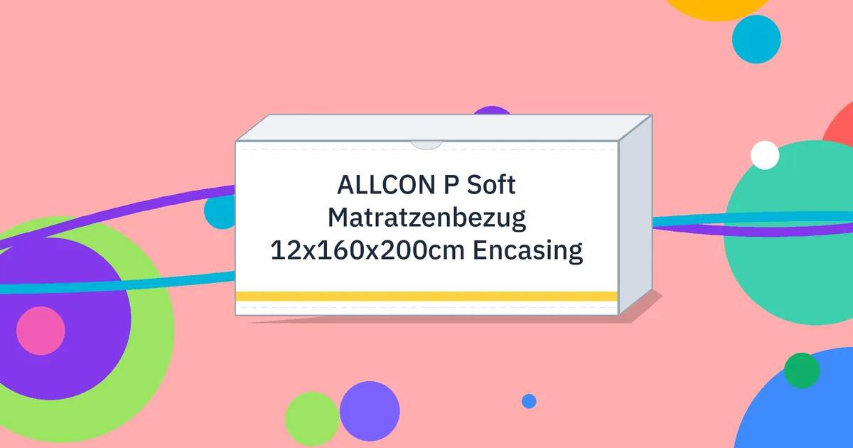 Symbolbild: Packung mit der Aufschrift ALLCON P Soft Matratzenbezug 12x160x200cm Encasing (PZN 19762439) – Verfügbarkeit und Bezug in Apotheken in Frankfurt am Main