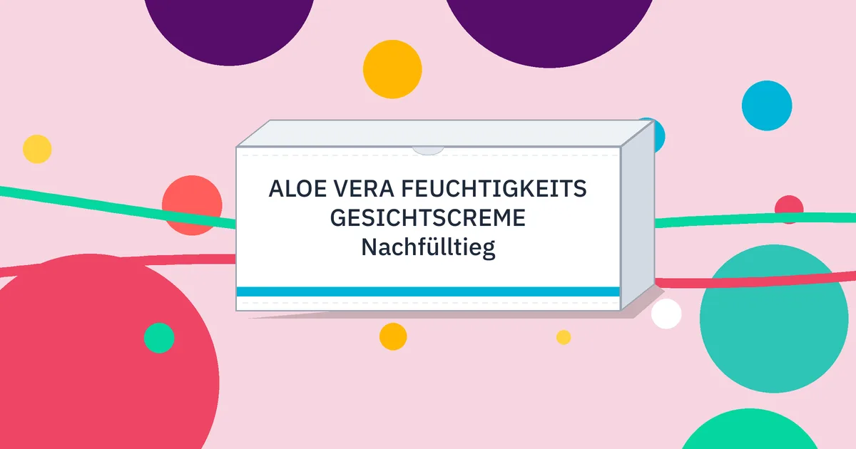 Symbolbild: Packung mit der Aufschrift ALOE VERA FEUCHTIGKEITS GESICHTSCREME Nachfülltieg (PZN 18908148) – Verfügbarkeit und Bezug in Apotheken in Frankfurt am Main