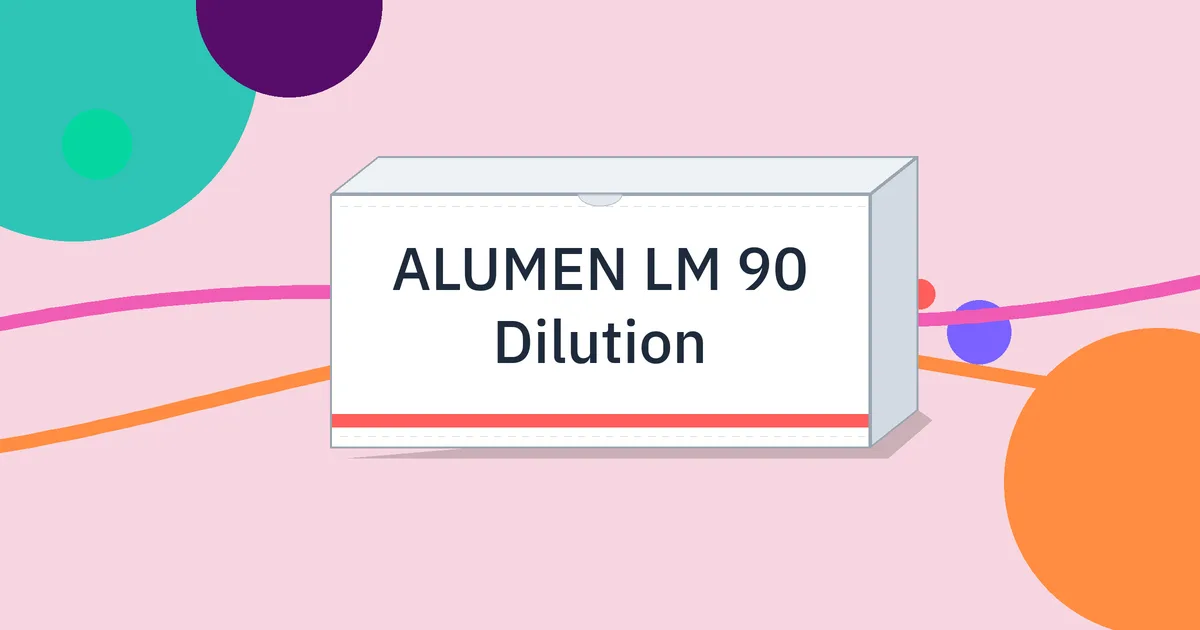Symbolbild: Packung mit der Aufschrift ALUMEN LM 90 Dilution (PZN 12758280) – Verfügbarkeit und Bezug in Apotheken in Frankfurt am Main