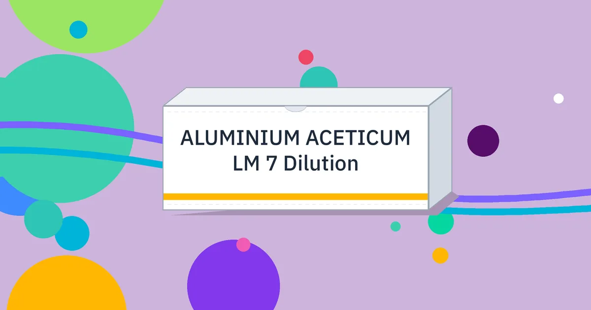 Symbolbild: Packung mit der Aufschrift ALUMINIUM ACETICUM LM 7 Dilution (PZN 13316153) – Verfügbarkeit und Bezug in Apotheken in Frankfurt am Main