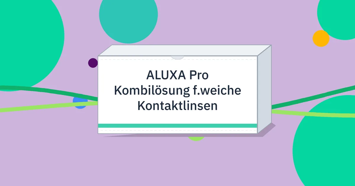 Symbolbild: Packung mit der Aufschrift ALUXA Pro Kombilösung f.weiche Kontaktlinsen (PZN 06412519) – Verfügbarkeit und Bezug in Apotheken in Frankfurt am Main