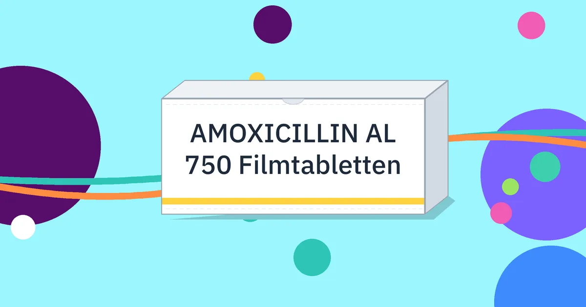 Symbolbild: Packung mit der Aufschrift AMOXICILLIN AL 750 Filmtabletten (PZN 04751453) – Verfügbarkeit und Bezug in Apotheken in Frankfurt am Main