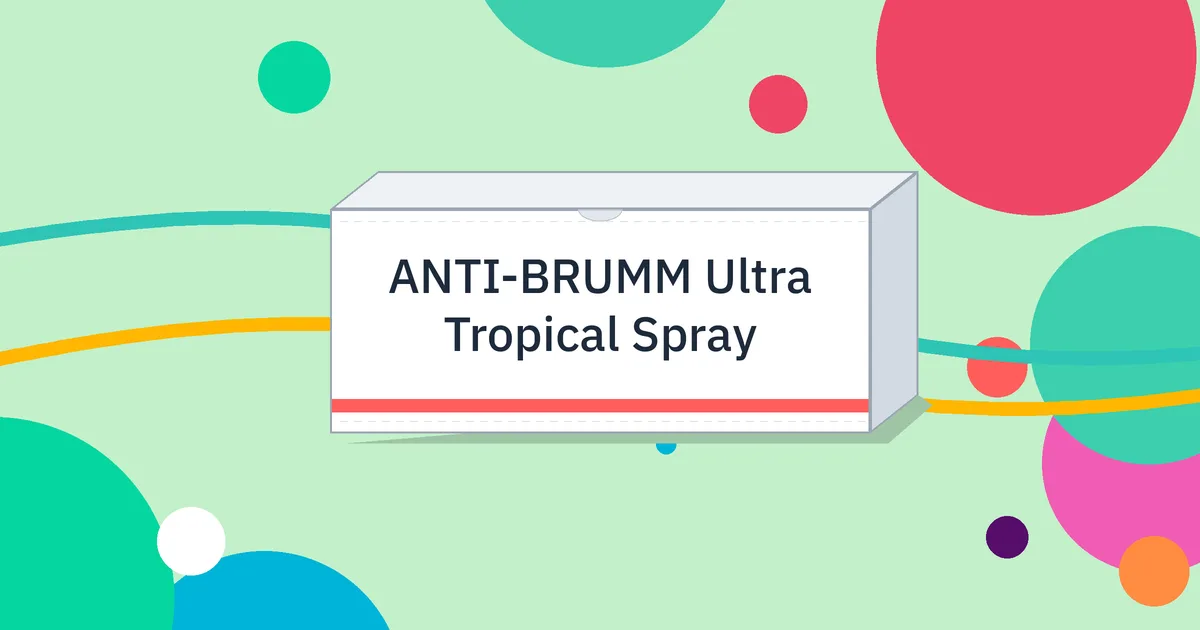 Symbolbild: Packung mit der Aufschrift ANTI-BRUMM Ultra Tropical Spray (PZN 16348389) – Verfügbarkeit und Bezug in Apotheken in Frankfurt am Main