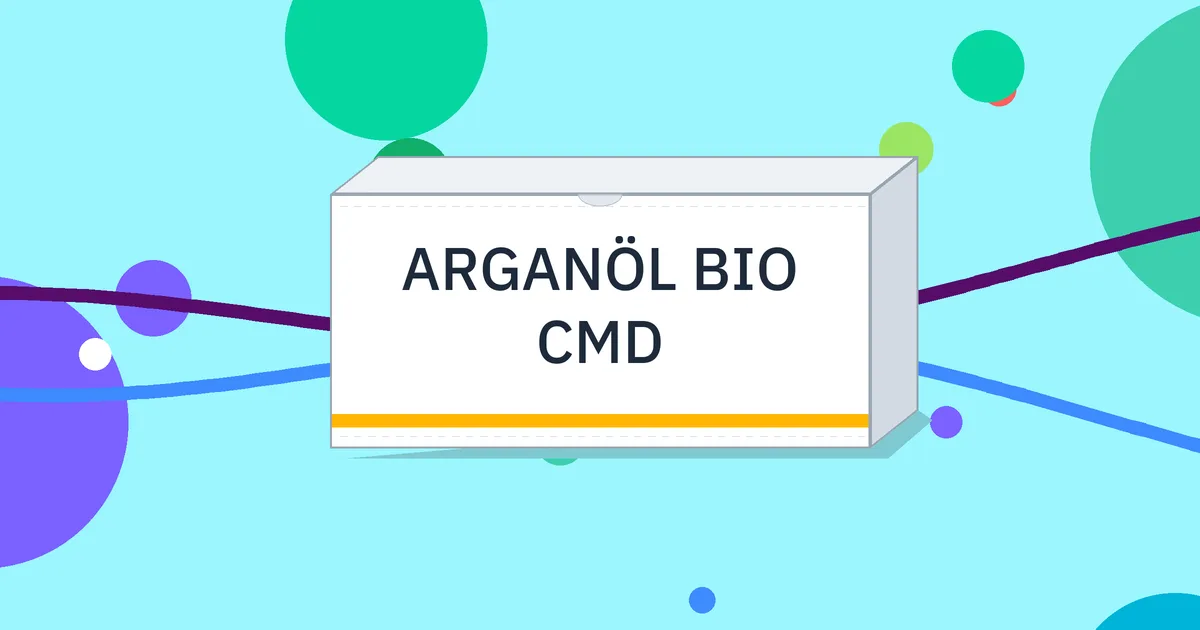 Symbolbild: Packung mit der Aufschrift ARGANÖL BIO CMD (PZN 16122716) – Verfügbarkeit und Bezug in Apotheken in Frankfurt am Main