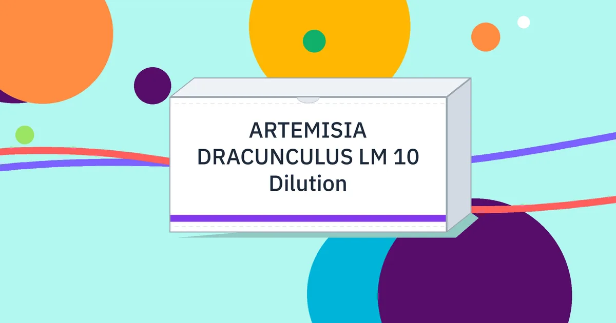 Symbolbild: Packung mit der Aufschrift ARTEMISIA DRACUNCULUS LM 10 Dilution (PZN 13394147) – Verfügbarkeit und Bezug in Apotheken in Frankfurt am Main