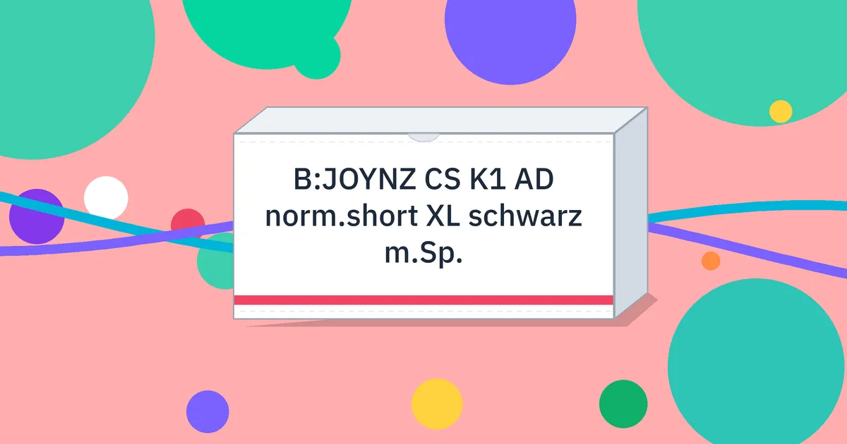Symbolbild: Packung mit der Aufschrift B:JOYNZ CS K1 AD norm.short XL schwarz m.Sp. (PZN 20524768) – Verfügbarkeit und Bezug in Apotheken in Frankfurt am Main