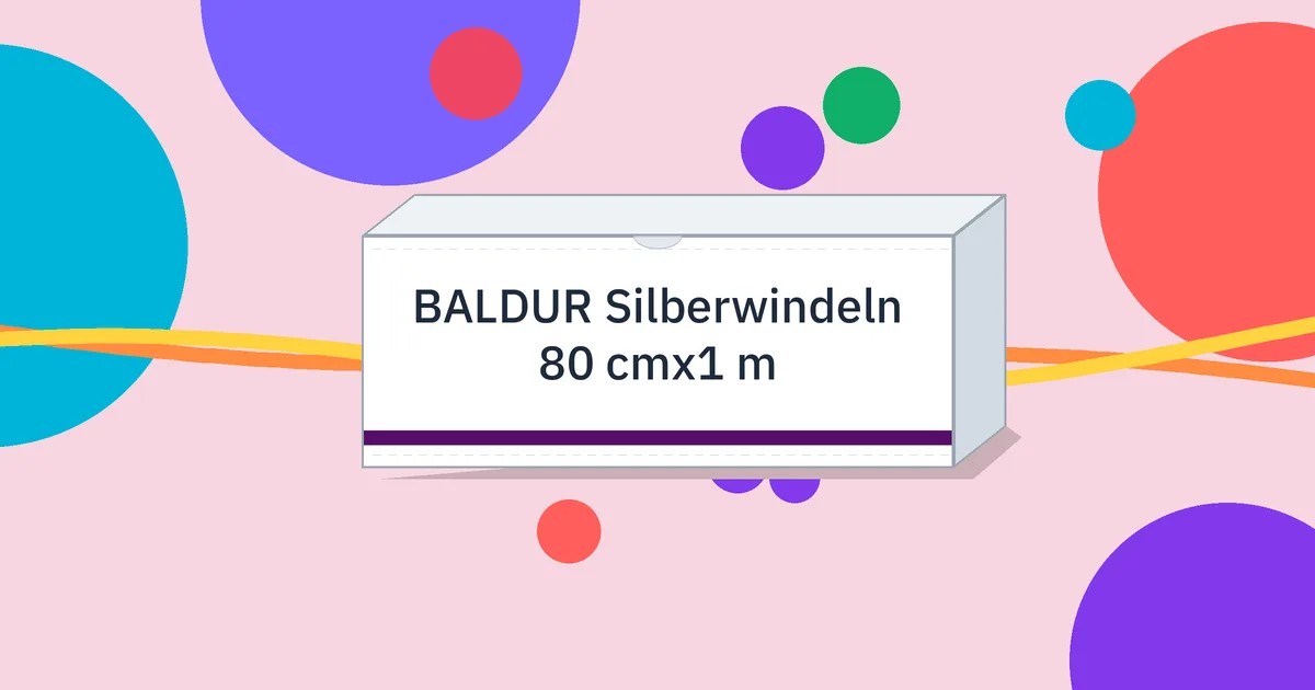 Symbolbild: Packung mit der Aufschrift BALDUR Silberwindeln 80 cmx1 m (PZN 03147577) – Verfügbarkeit und Bezug in Apotheken in Frankfurt am Main