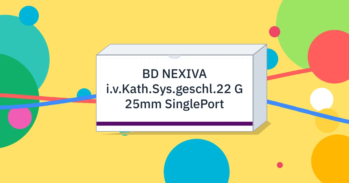 Symbolbild: Packung mit der Aufschrift BD NEXIVA i.v.Kath.Sys.geschl.22 G 25mm SinglePort (PZN 17830183) – Verfügbarkeit und Bezug in Apotheken in Frankfurt am Main