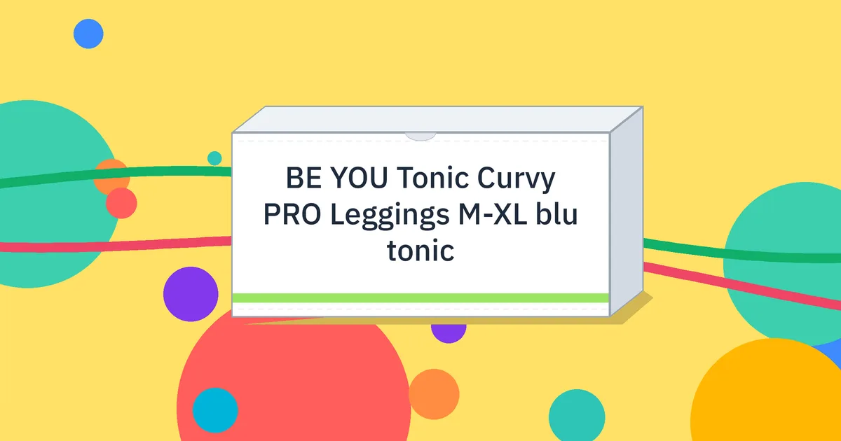 Symbolbild: Packung mit der Aufschrift BE YOU Tonic Curvy PRO Leggings M-XL blu tonic (PZN 20376836) – Verfügbarkeit und Bezug in Apotheken in Frankfurt am Main