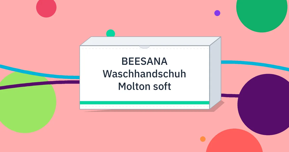 Symbolbild: Packung mit der Aufschrift BEESANA Waschhandschuh Molton soft (PZN 05529001) – Verfügbarkeit und Bezug in Apotheken in Frankfurt am Main