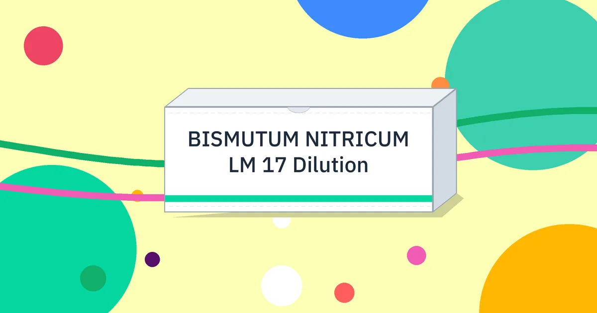 Symbolbild: Packung mit der Aufschrift BISMUTUM NITRICUM LM 17 Dilution (PZN 13387029) – Verfügbarkeit und Bezug in Apotheken in Frankfurt am Main