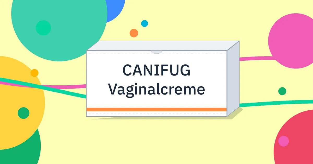 Symbolbild: Packung mit der Aufschrift CANIFUG Vaginalcreme (PZN 03130140) – Verfügbarkeit und Bezug in Apotheken in Frankfurt am Main